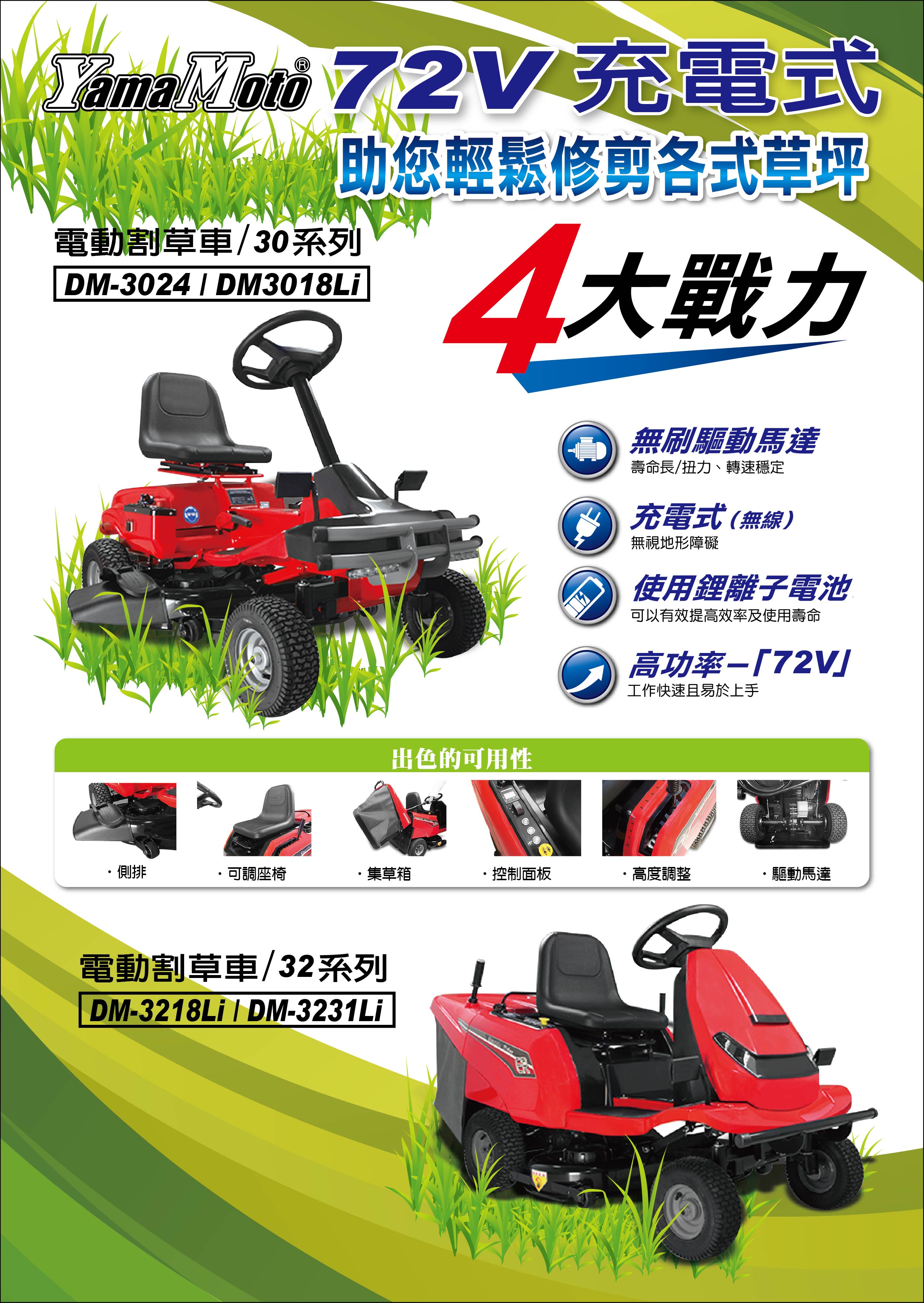 NEW ARRIVAL- Ride-on lawn mowers